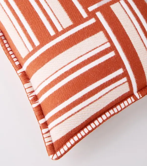 Loro Piana Jacquard Wool And Cashmere Cushion