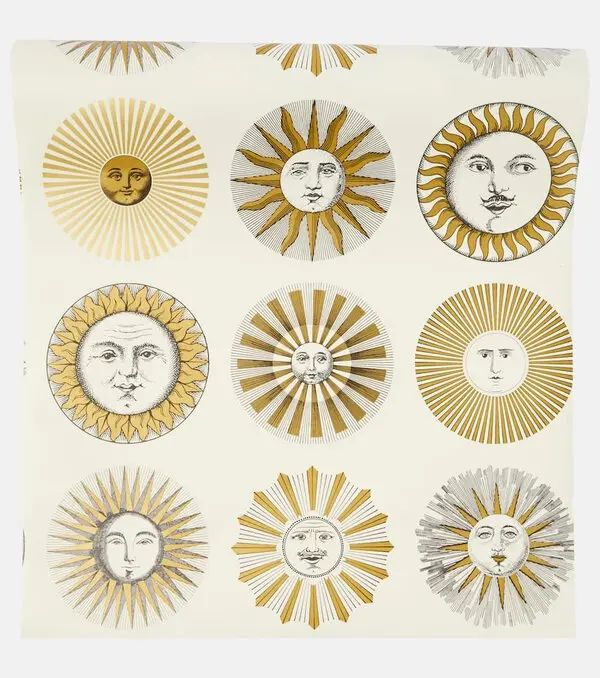 FORNASETTI X Cole & Son Soli Wallpaper - White