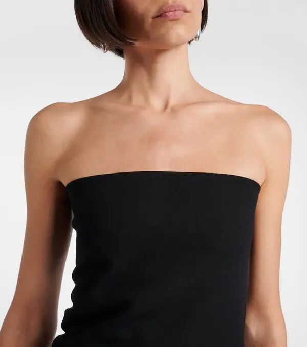 LESET Rio Jersey Tube Top - Black