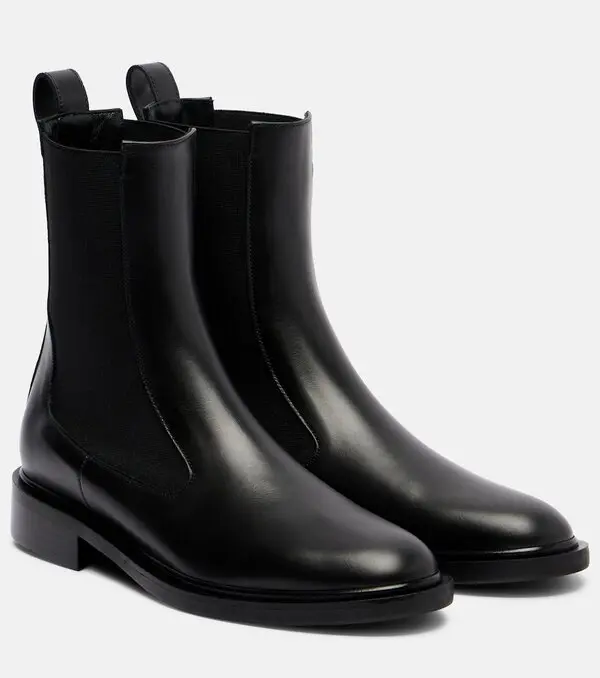A.emery Grace Leather Chelsea Boots - Black