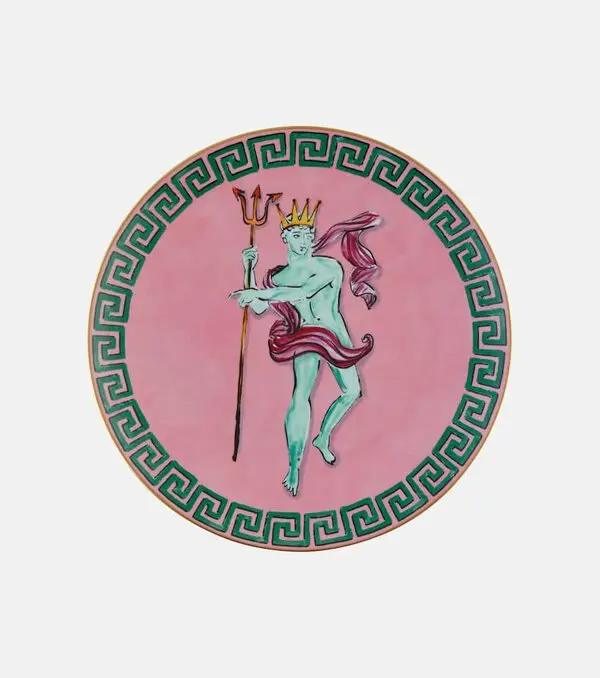 GINORI 1735 Il Viaggio Di Nettuno Charger Plate Luke Edward Hall - Pink