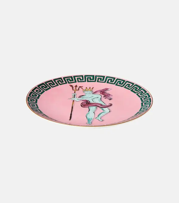 GINORI 1735 Il Viaggio Di Nettuno Charger Plate Luke Edward Hall - Pink