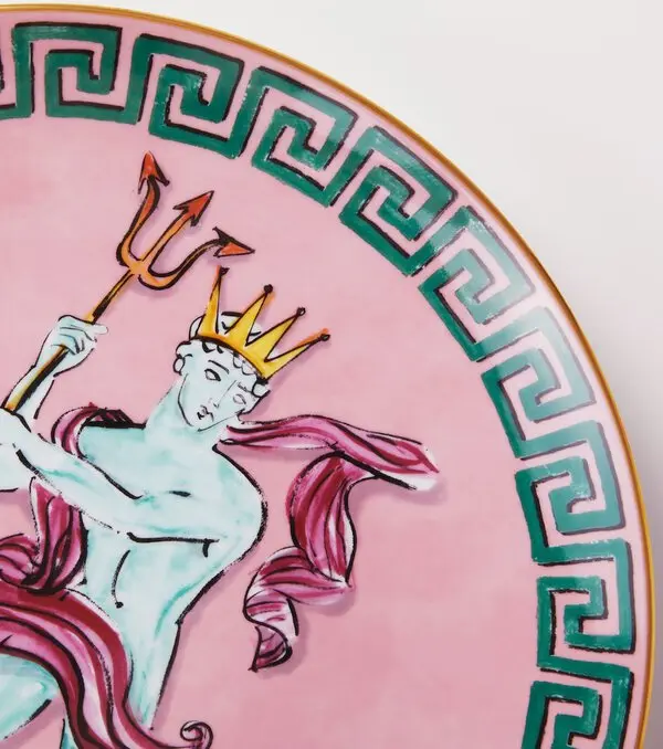 GINORI 1735 Il Viaggio Di Nettuno Charger Plate Luke Edward Hall - Pink