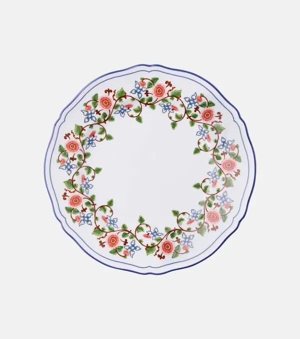CABANA X Ginori 1735 Martina Floral Porcelain Dessert Plate - White