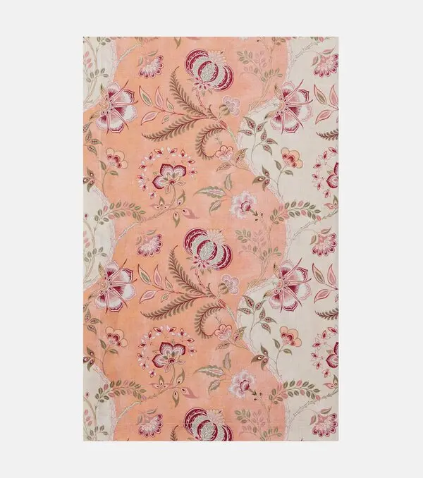 CABANA Asli Floral Linen Tablecloth - Pink