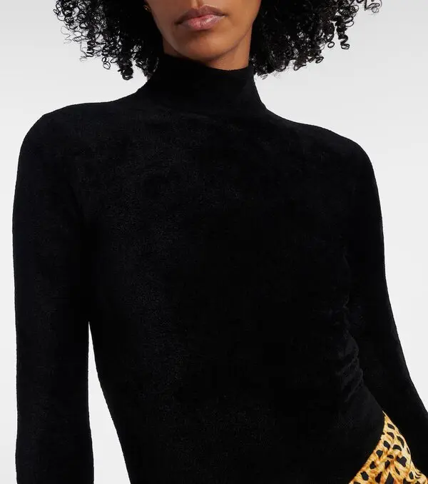 Versace Chenille Turtleneck Sweater