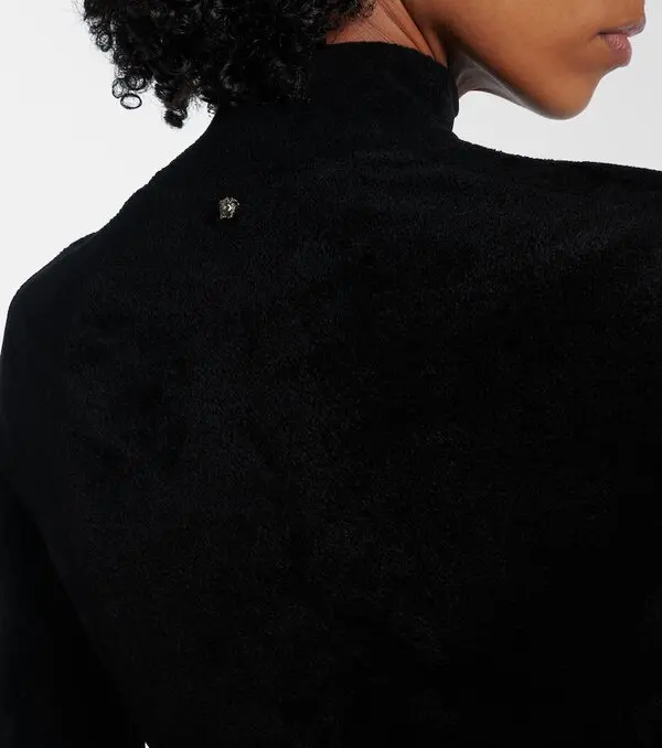 Versace Chenille Turtleneck Sweater