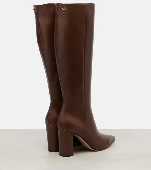 GIANVITO ROSSI Lyell 85 Leather Knee High Boots
