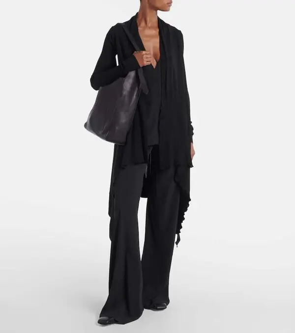 Rick Owens Leather Ballet Flats - Black