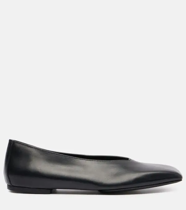 Rick Owens Leather Ballet Flats
