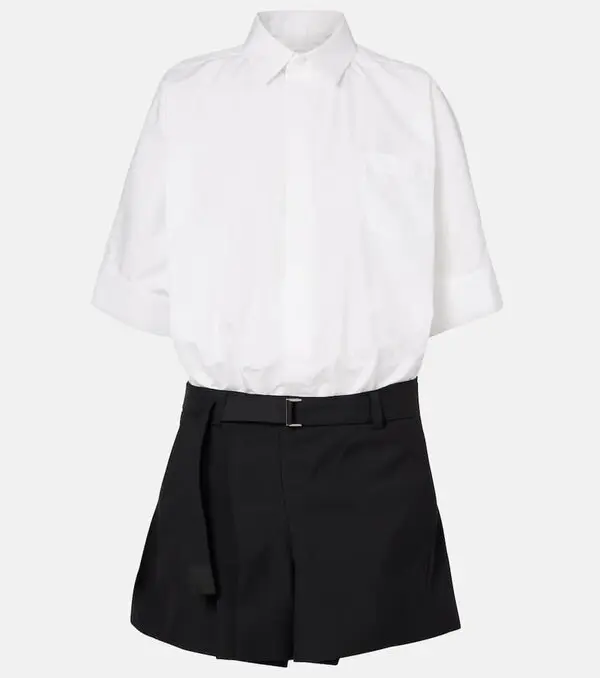 Sacai Poplin Minidress