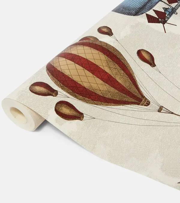 FORNASETTI X Cole & Son Macchine Volanti Wallpaper - Beige
