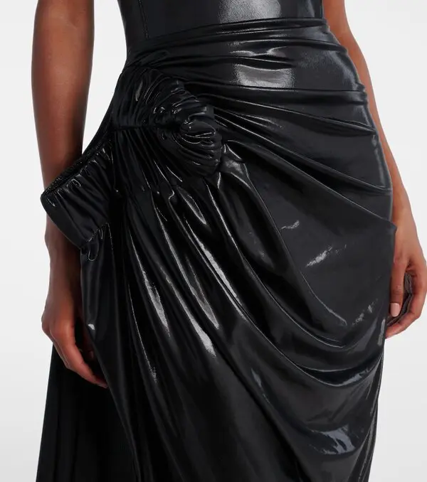 Maticevski Lexicon Draped Gathered Gown