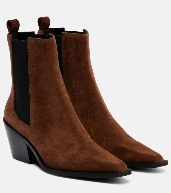 A.emery Leo Suede Ankle Boots - Brown