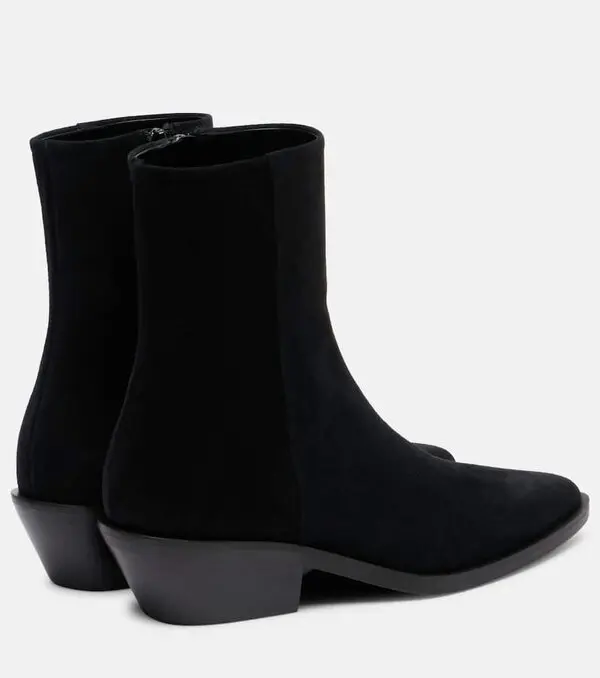 A.emery Hudson Suede Ankle Boots - Black