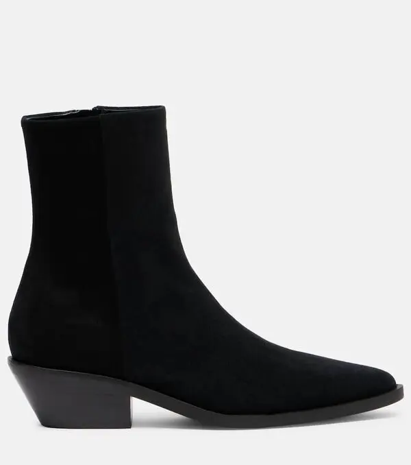 A.emery Hudson Suede Ankle Boots - Black