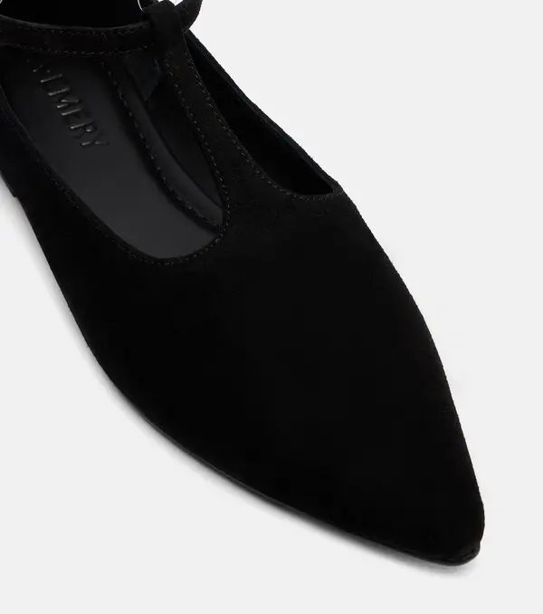 A.emery Ward Suede Mary Jane Flats - Black