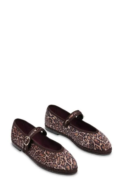 FLABELUS Pierre Mary Jane Flat - Brown