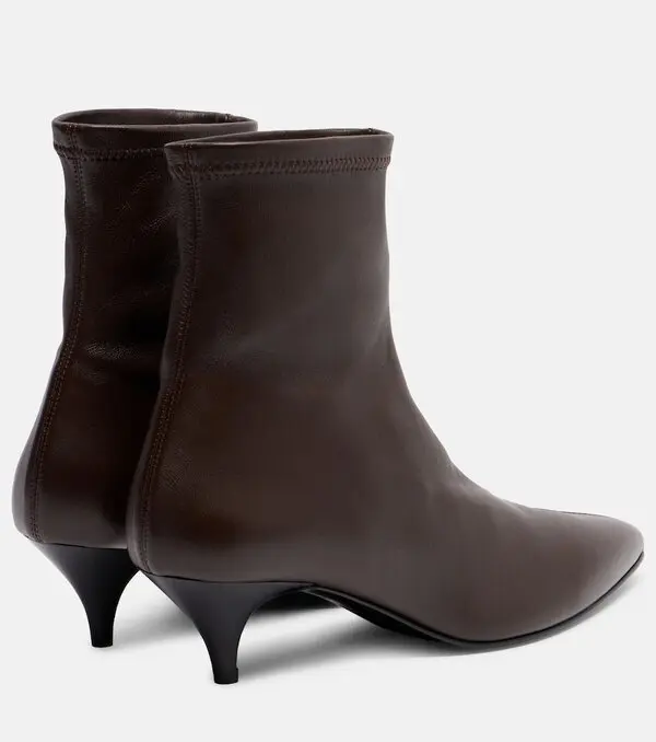 A.emery Ophelia Leather Ankle Boots - Brown