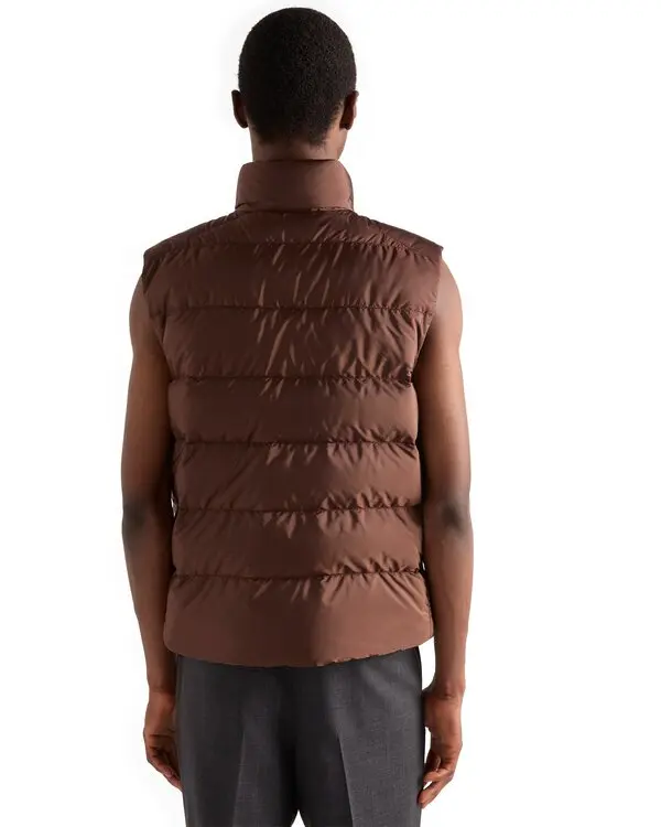 Prada Re-nylon Vest - Brown