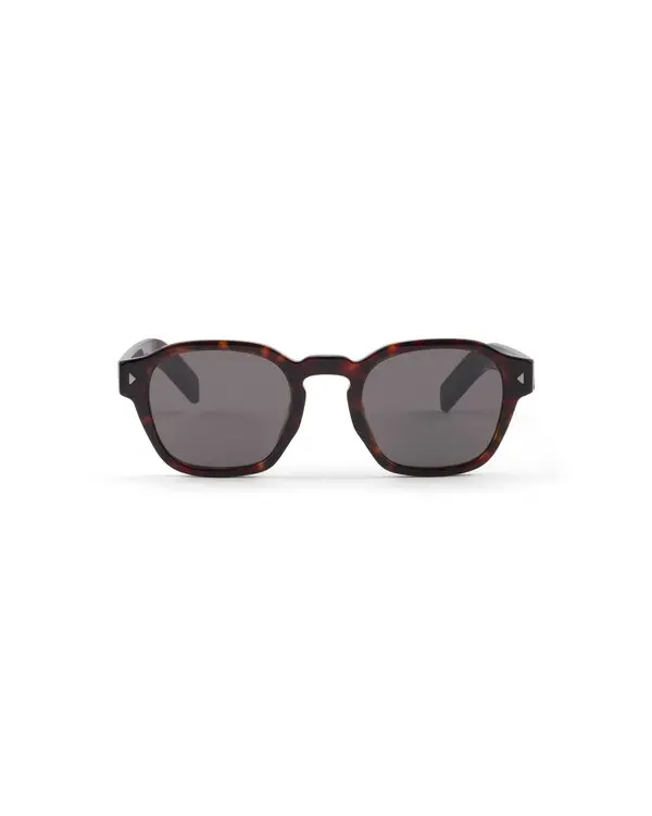 Prada Sunglasses With Iconic Metal Plaque - Lenses
