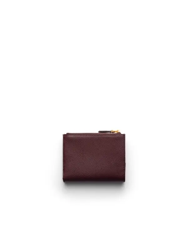 Prada Small Saffiano Leather Wallet - Red