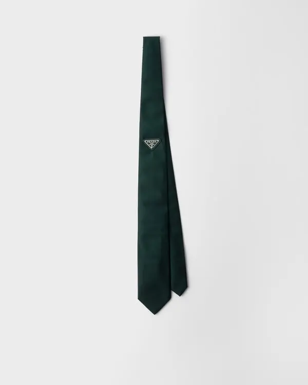 Prada Re-nylon Tie - Bottle Green