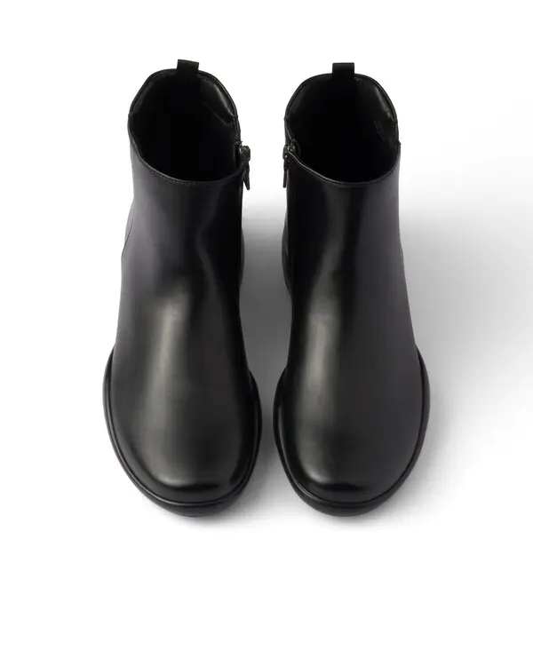 Prada Leather Ankle Boots
