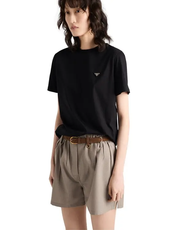 Prada Jersey T-shirt - Black