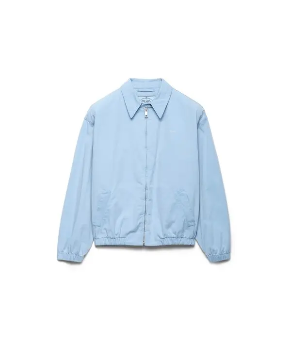 Prada Gabardine Blouson Jacket - Light Blue