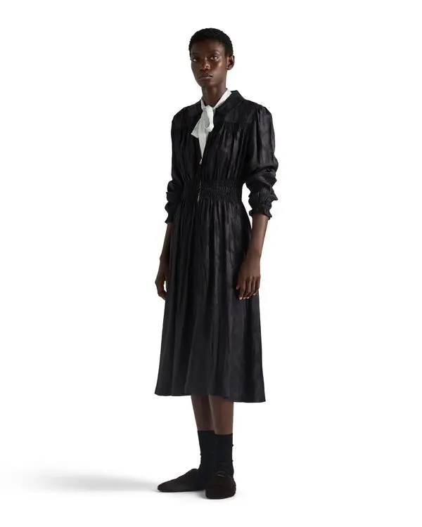 Prada Floral Jacquard Dress