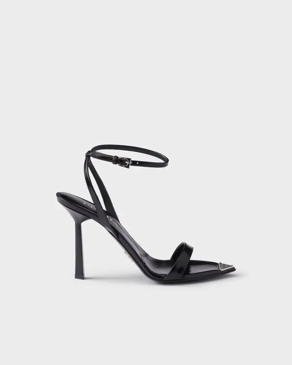 Prada Brushed Leather Sandals