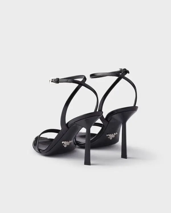 Prada Brushed Leather Sandals