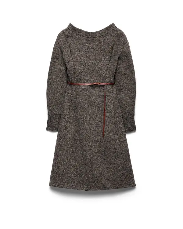 Prada Mouliné Wool Dress