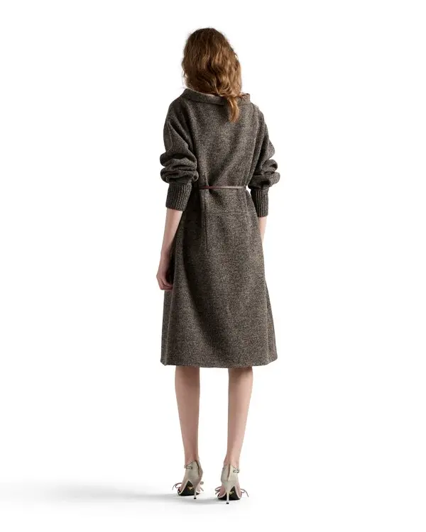 Prada Mouliné Wool Dress