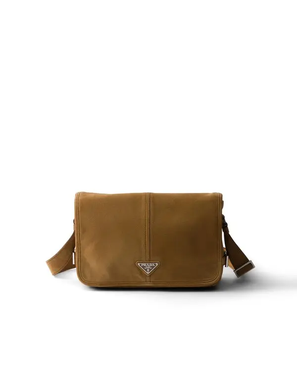 Prada Suede Shoulder Bag - Brown