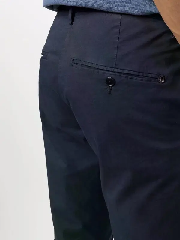 DONDUP Pleated Slim-fit Chinos - Blue