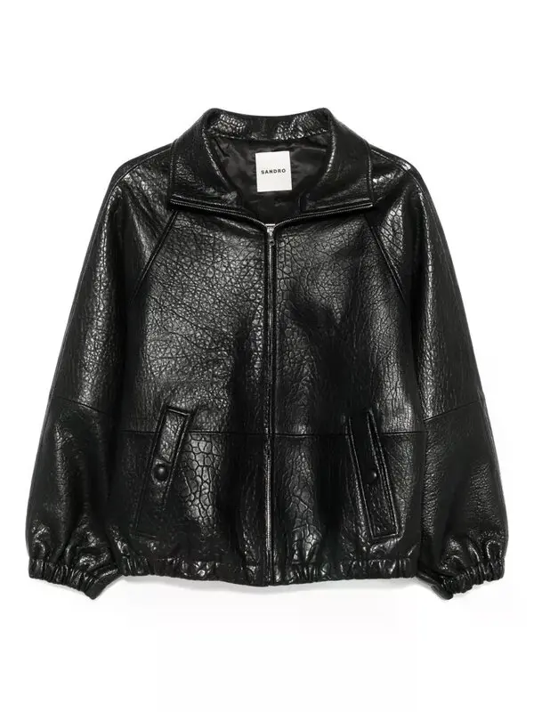Sandro Textured-leather Jacket