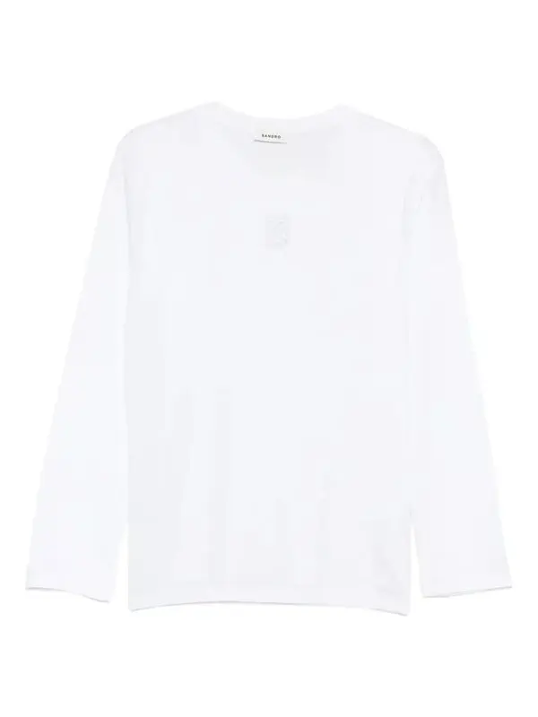 Sandro Cotton Long-sleeve T-shirt