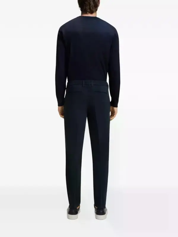 BOSS Cotton-blend Trousers - Blue