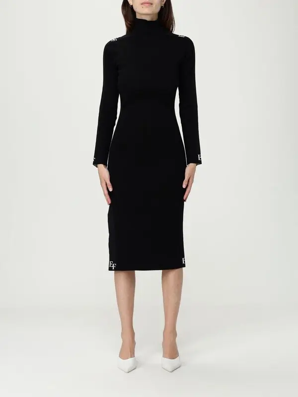 Elisabetta Franchi Ribbed Knit Dress