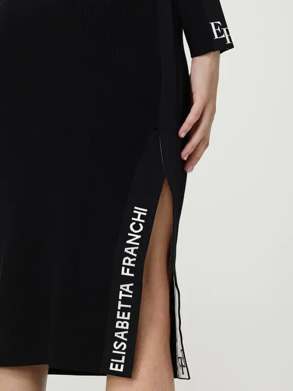 Elisabetta Franchi Ribbed Knit Dress