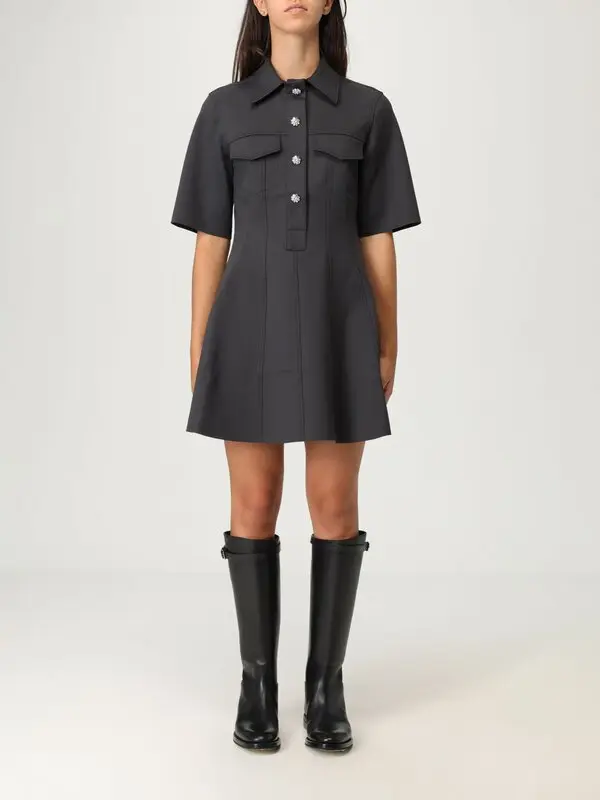 GANNI Short Sleeve Mini Dress