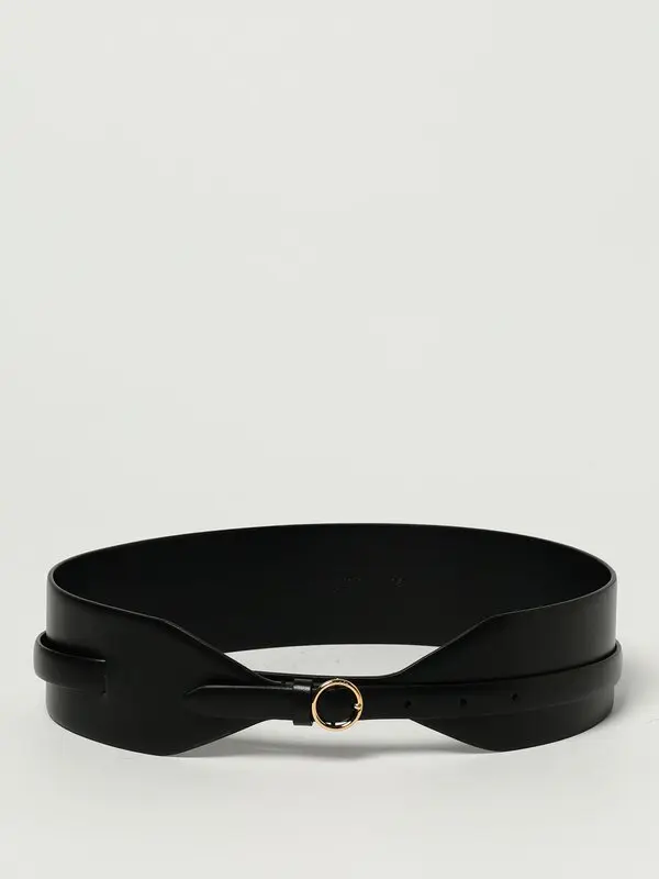 Alaïa Wide Belt In Smooth Calfskin Leather - Black