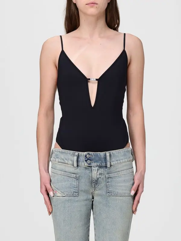 DIESEL® Embellished V-neck Bodysuit