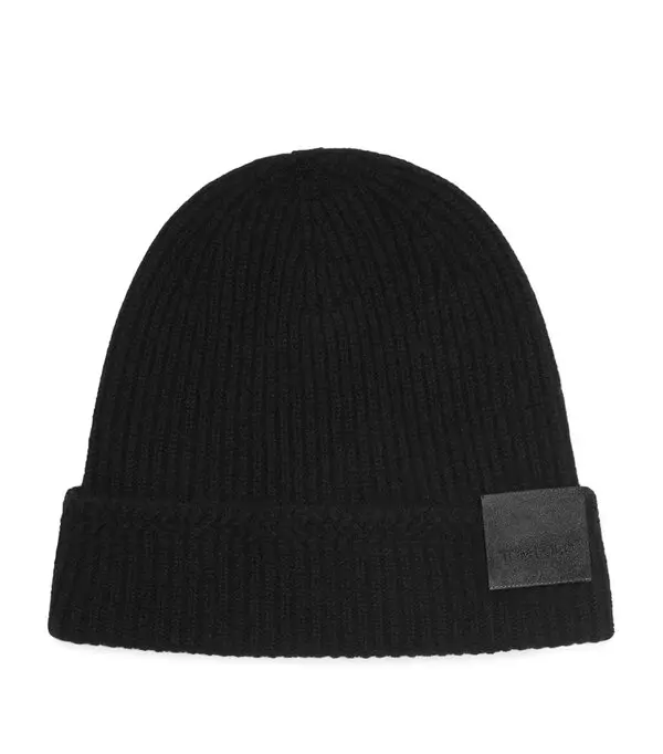 TOM FORD Cashmere Logo Beanie - Black