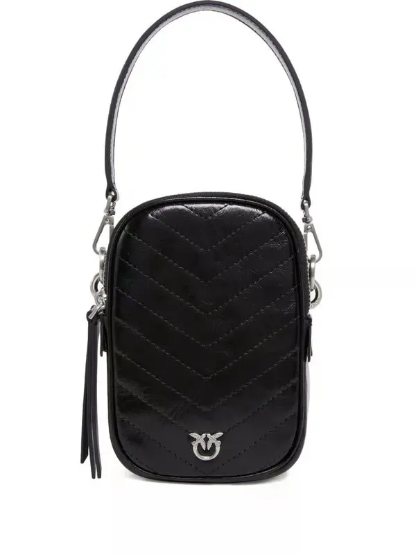 Pinko Chevron-quilted Leather Mini Bag