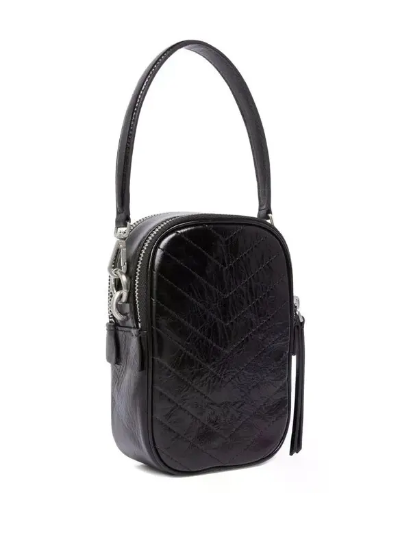 Pinko Chevron-quilted Leather Mini Bag