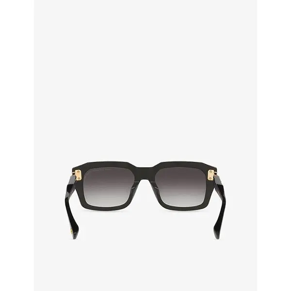 Dita Rectangular-frame Acetate Sunglasses - Black