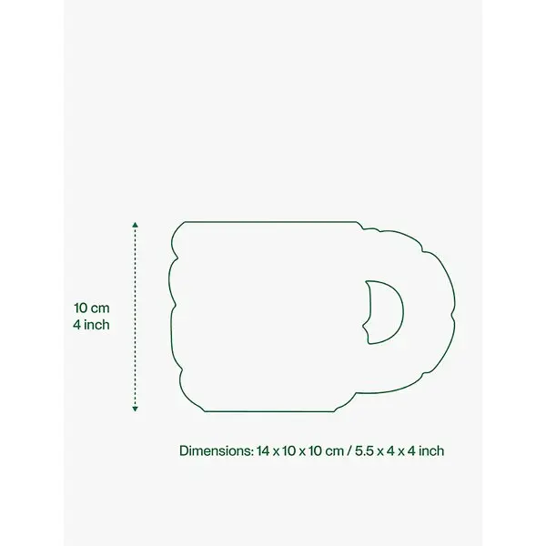 HOME STUDYO Gaston Ceramic Mug 10cm - Bone Gloss